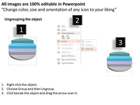 Business Diagram Four Progressive Steps On Pie Graph Presentation Template