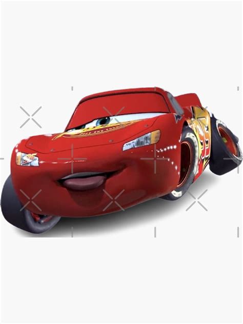 Lightning Mcqueen Sticker For Sale By Alanimes Redbubble