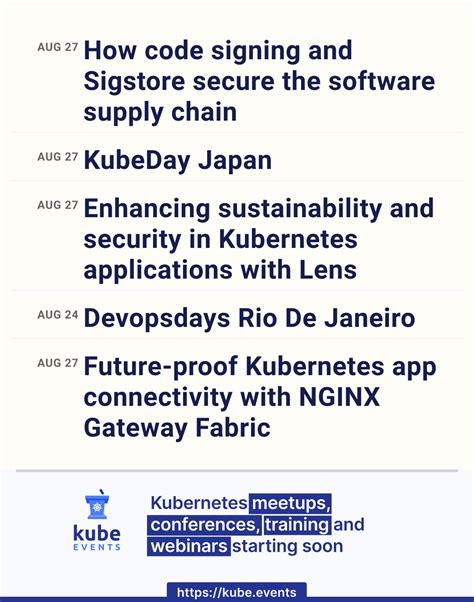 Kube Events On Linkedin 📅 Kubernetes Events Starting In The Next 24