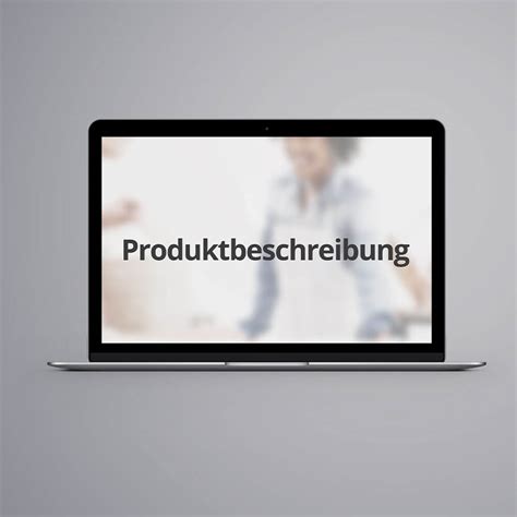Produktbeschreibungen Einfach