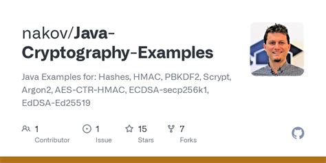 Github Nakovjava Cryptography Examples Java Examples For Hashes