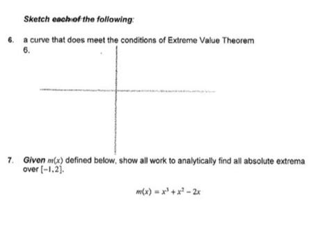 Solved Sketch Each Of The Following A Curve That Does Chegg
