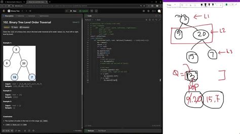 Leetcode 102 Binary Tree Level Order Traversal Youtube
