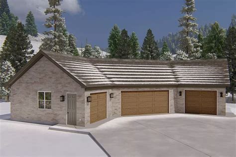 065g 0067 Unique 4 Car Garage Plan 4 Car Garage Plans With Living