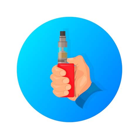 Premium Vector Circle Vaping Icon