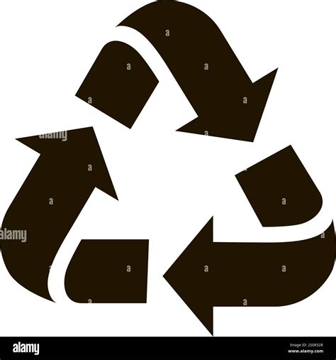 Universal Recycling Symbol With Three Clockwise Rotating Arrows Forming