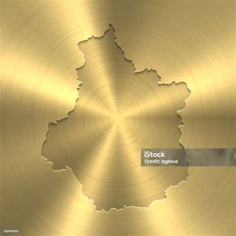 골드 배경의 센터 발 드 루아르 지도 원형 브러시 드 메탈 텍스처 0명에 대한 스톡 벡터 아트 및 기타 이미지 0명 1위 3차원 형태 Istock