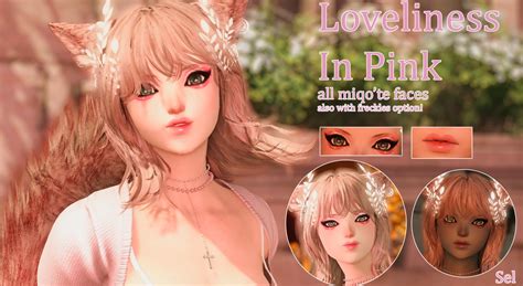 Lilac Elegance Female Miqo Te Makeup The Glamour Dresser Final Fantasy XIV Mods And More