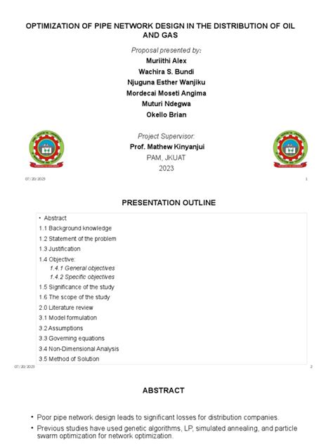 Optimization Of Pipe Network Design In The Distribution Pdf Linear Programming