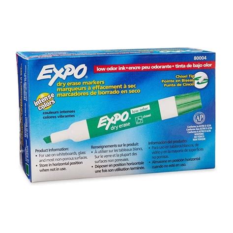 expo 2 chisel marker grn lápiz papel