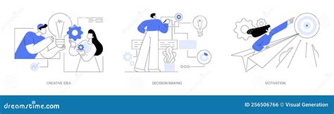 Problem Solving Skills Abstract Concept Vector Illustrations Stock