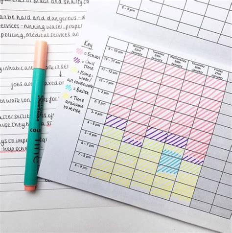 9 Revision Timetable Templates That Are Pretty And Practical Artofit