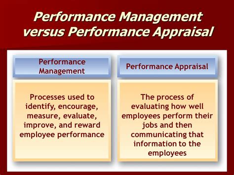 Performance Management System Vs Performance Appraisal