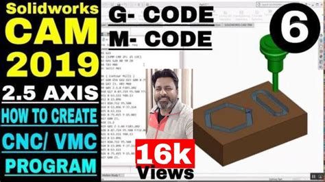 How To Create Program G Codes In Solidworks Cam 2019 Cnc Programming In Solidowrks Cam