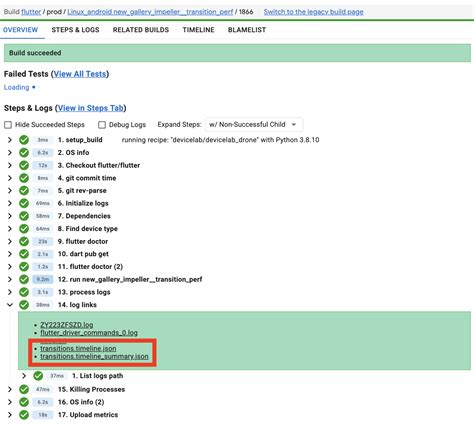How To Download A Timeline From A Benchmark · Flutterflutter Wiki · Github