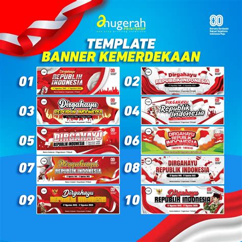 Jual Promo Cetak Spanduk Banner Hut Ri Spanduk Kemerdekaan 17 Agustus