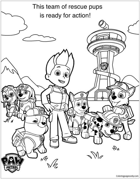 Paw Patrol Ryder Coloring Pages