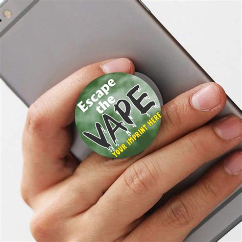 Vaping Prevention Popup Phone Gripper Customizable Escape The Vape