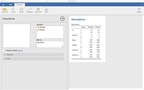Using Jamovi Introduction ·