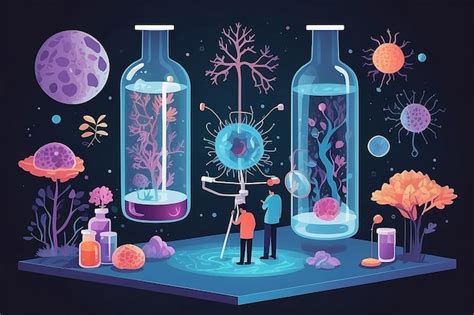 Premium Photo A Vector Graphic Of Students Using Advanced Imaging