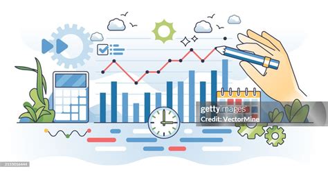 Time Series Analysis With Sequence Of Data Points Outline Hands Concept