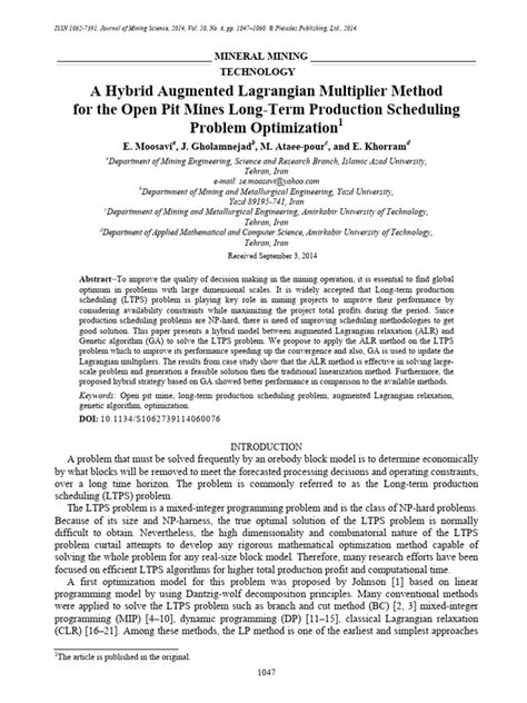 A Hybrid Augmented Lagrangian Multiplier Method Download Free Pdf Mathematical Optimization
