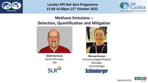 Spe London Net Zero Programme Presents Methane Emissions Detection