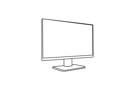 Modern Computer Monitor Vector Illustration 35982660 Vector Art At Vecteezy