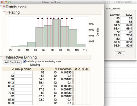 Interactive Binning V2 Jmp User Community