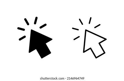 Cursor Mouse Pointer Icon Vector Illustration Stock Vector Royalty Free Shutterstock