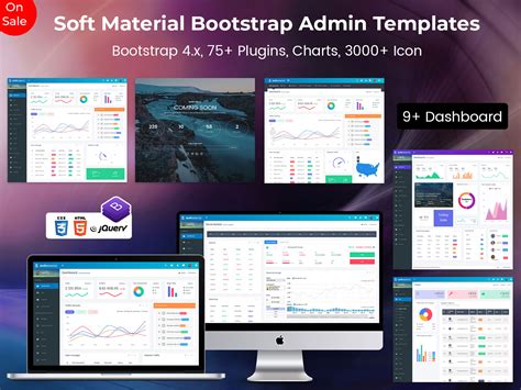 Soft Material Bootstrap 4 Admin Dashboard With Bootstrap UI Kit