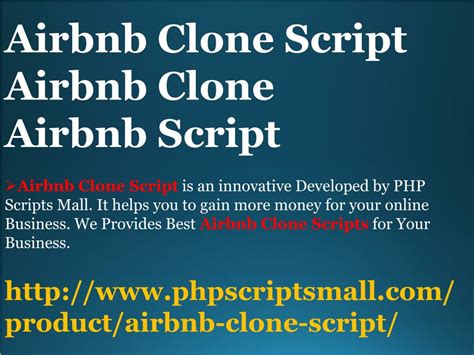 Ppt Airbnb Clone Script Airbnb Clone Airbnb Script Powerpoint