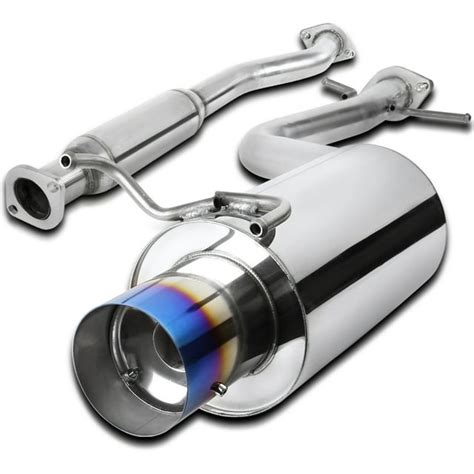 Spec D Tuning Jdm 4 Tip Catback Muffler Compatible With 2001 2005