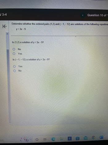 Answered Determine Whether The Ordered Pairs Bartleby
