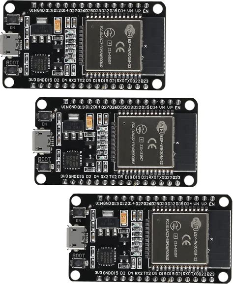 aediko 3pcs esp32 wroom 32 esp32 esp 32s development board