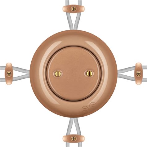Porcelain Katy Paty Colona Round Surface Mounted Junction Box Derma