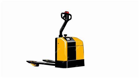 전기 팔레트 트럭 프리미엄 벡터