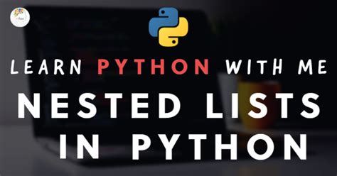 Nested Lists In Python I Sapna