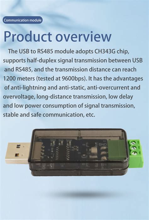 usb to rs485 communication module ch343g chip drive chinalctech