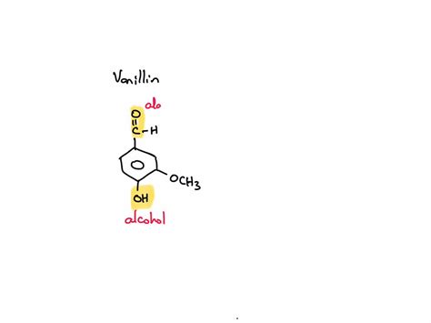 Solved The Structure Of Vanillin The Flavor Molecule In Vanilla Is