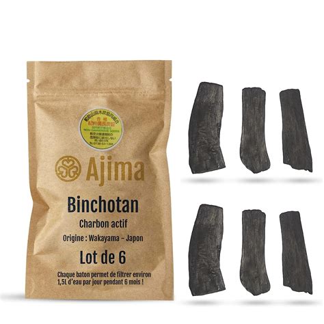 Ajima Binchotan Bio X6 Filtre à Eau Végétal Au Charbon Actif Eau