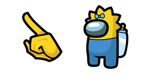 Among Us Maggie Simpson Character Cursor Custom Cursor
