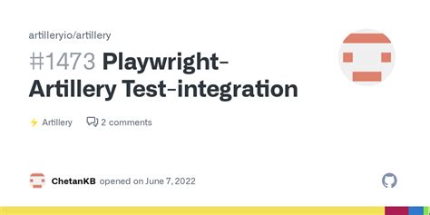 playwright artillery test integration · artilleryio artillery