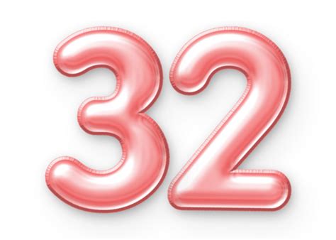 32 Number Pngs For Free Download