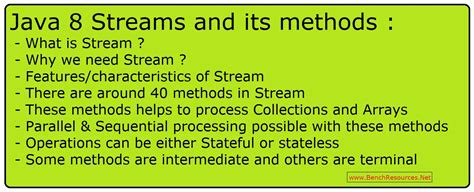 java 8 introduction to stream api benchresources
