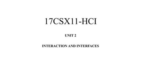 Chapter3 Human Computer Interaction 2 Ppt