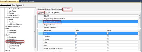 Tfs Team Foundation Server Granting Check Out Rights On A Whole