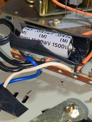 Audio Run Capacitor Spark Arrest Cap Replacement Help Page 1