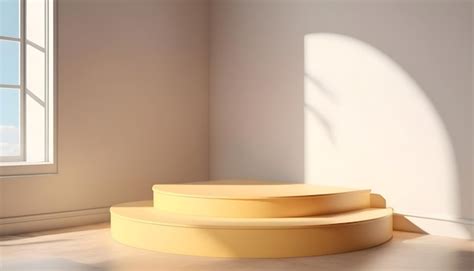 Premium Photo Realistic Natural Fantasy Podium For Displaying