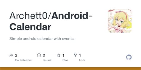 GitHub Archett Android Calendar Simple Android Calendar With Events